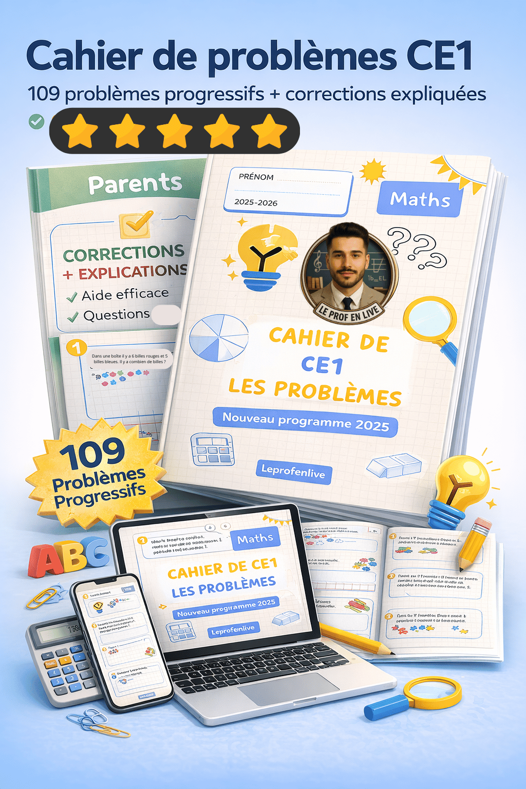 Cahier CE1 - Période 4 (Mars-Avril-Mai) Maths - Français (Leçons ...