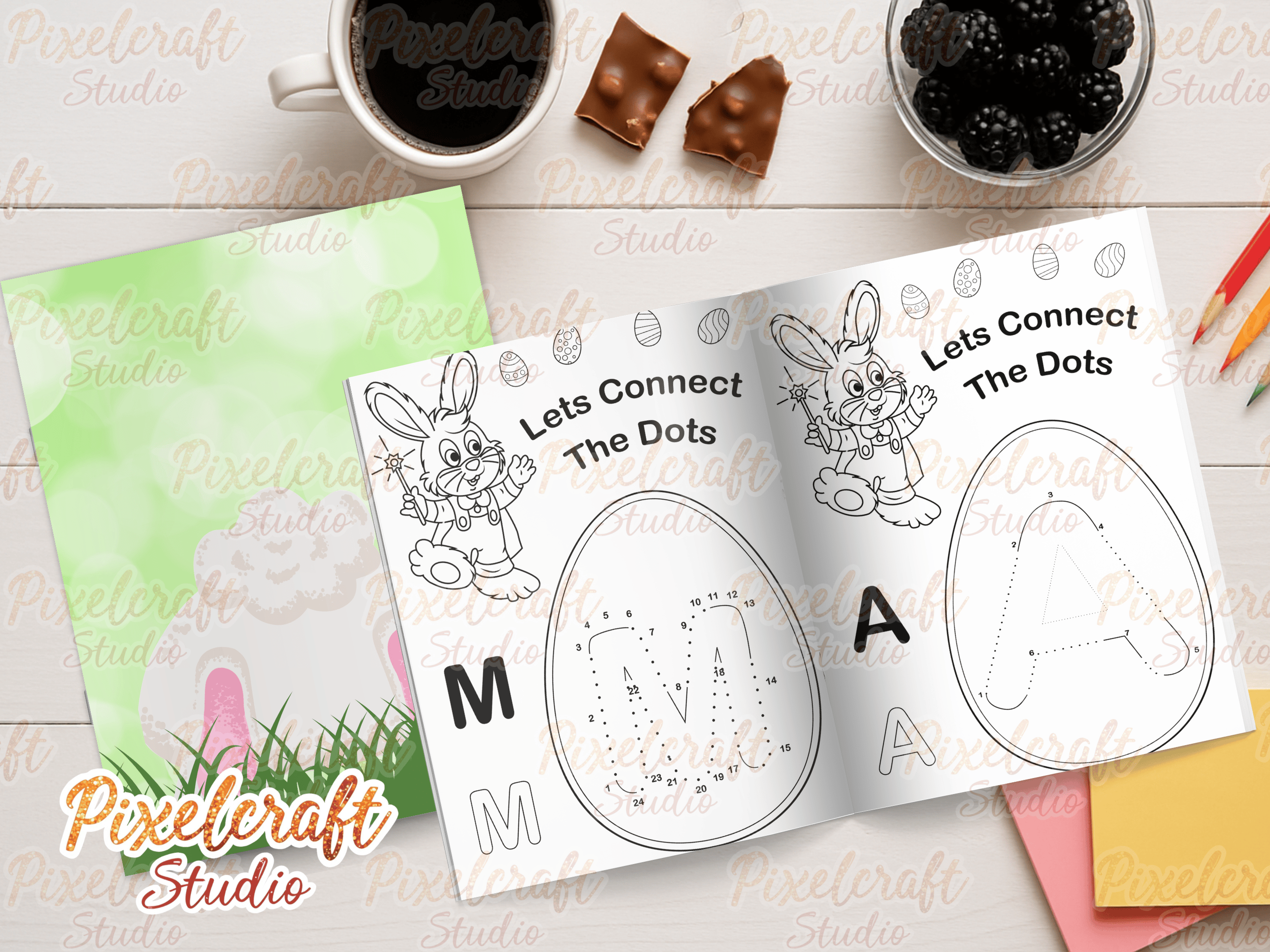Easter Alphabet dot to dot activity book - Payhip