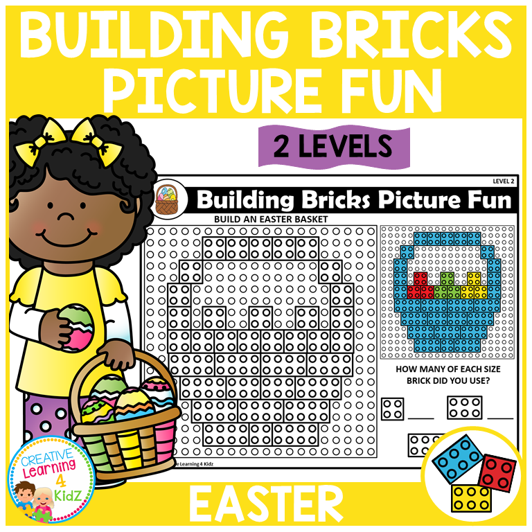Easter Building Bricks STEM Activity – LEGO® Fine‑Motor & Counting Fun