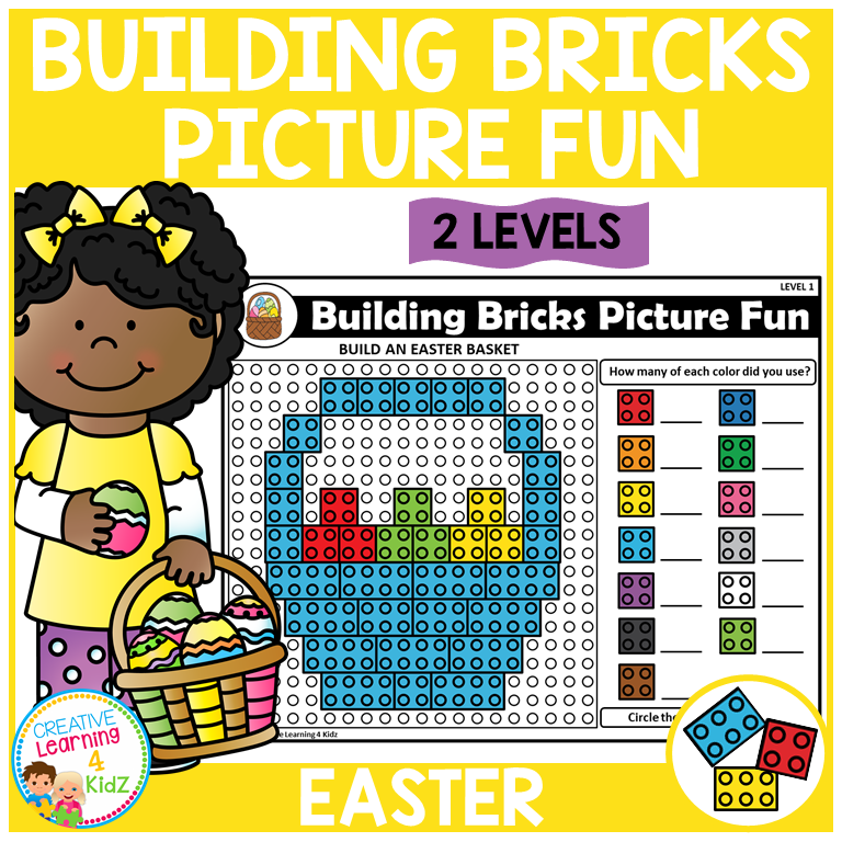 Easter Building Bricks STEM Activity – LEGO® Fine‑Motor & Counting Fun
