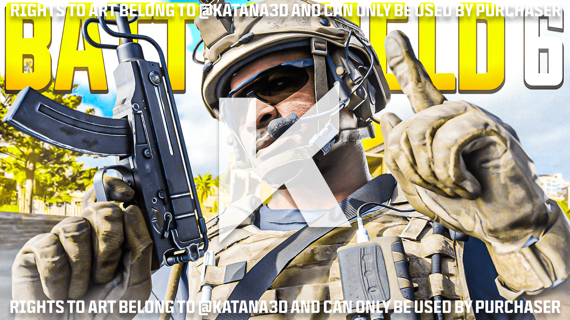 BF6 Battlefield Thumbnail - Soldier VZ. 61 Sidearm (3 Versions) - Payhip