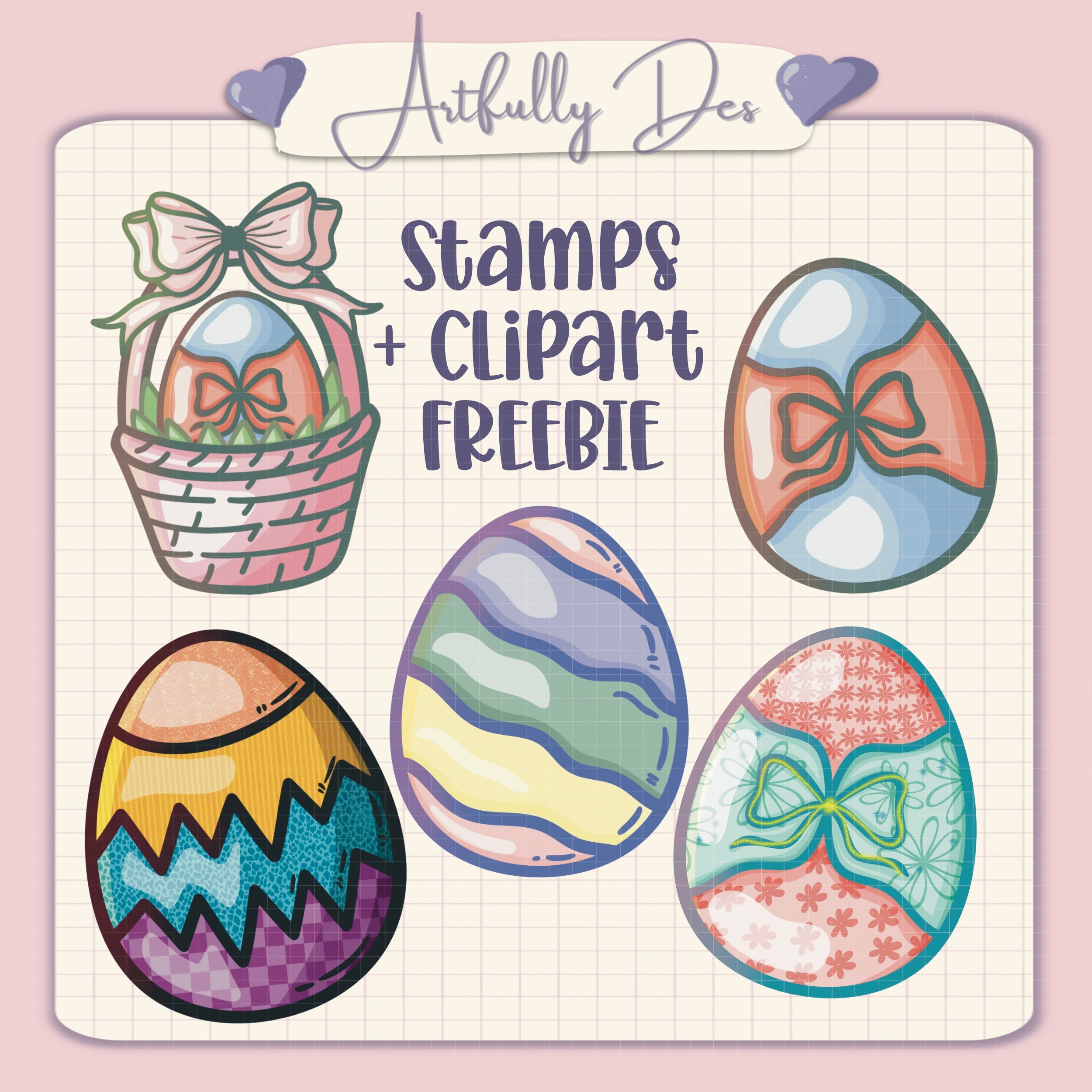 FREE Easter Eggs and Procreate Brush Stamps
