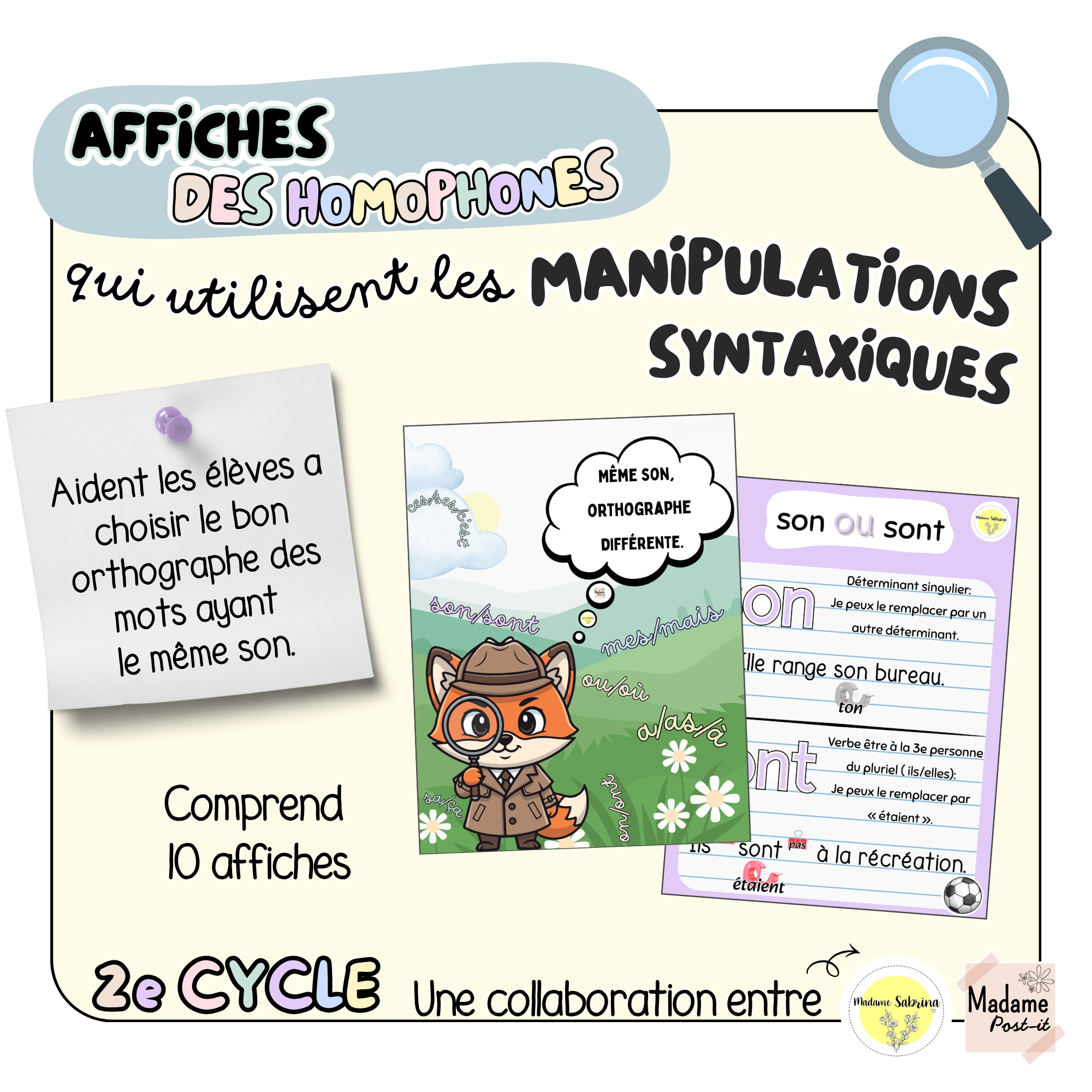 Affiches homophones (2e cycle) - Payhip