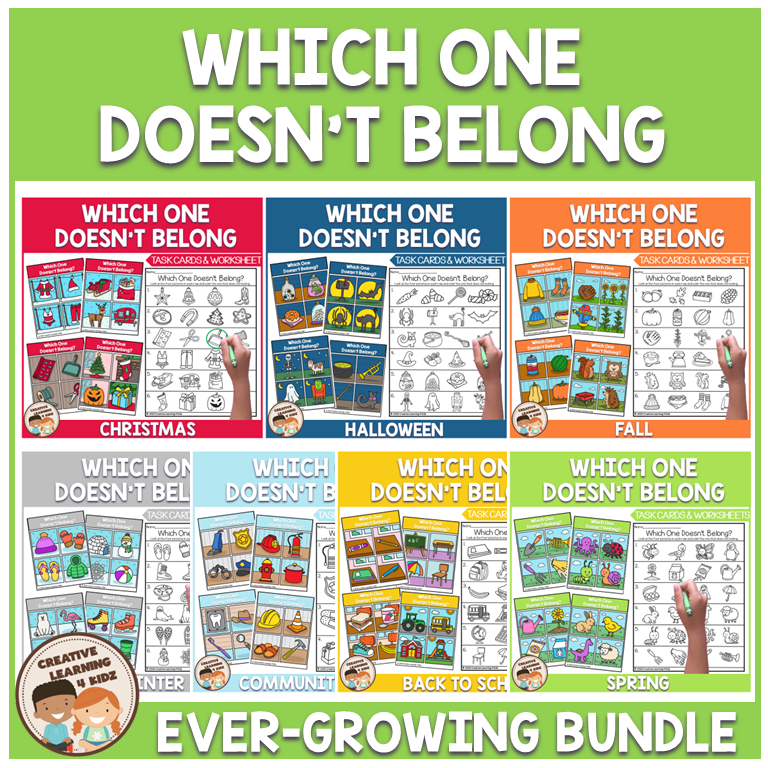 Which One Doesn’t Belong / Odd One Out Critical Thinking Bundle