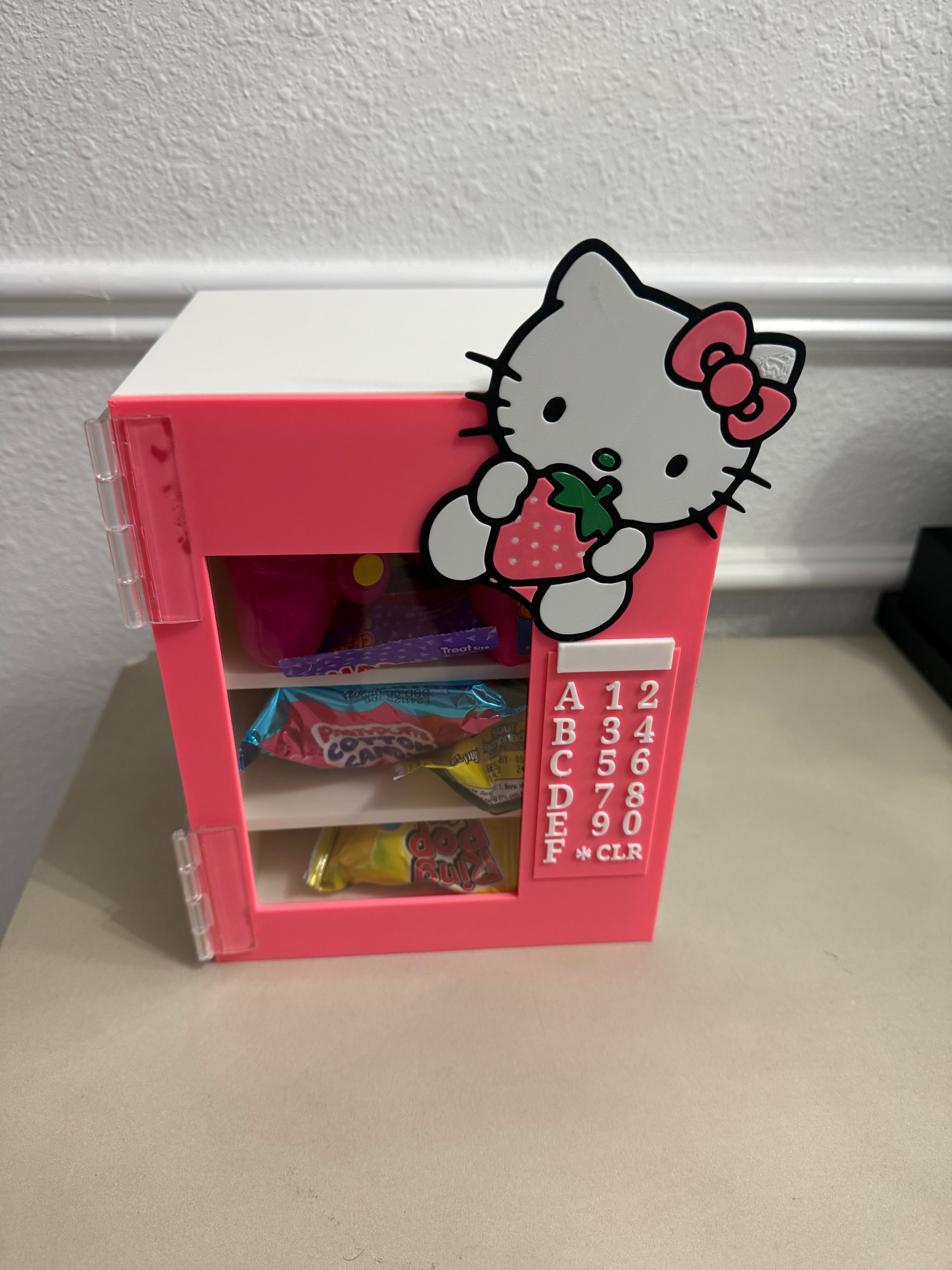 Cute Hello Kitty Mini Vending Machine 3D Print File STL | Candy ...