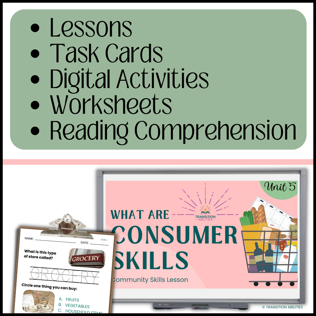 Consumer Skills MEGA BUNDLE | SPED High School Life Skills