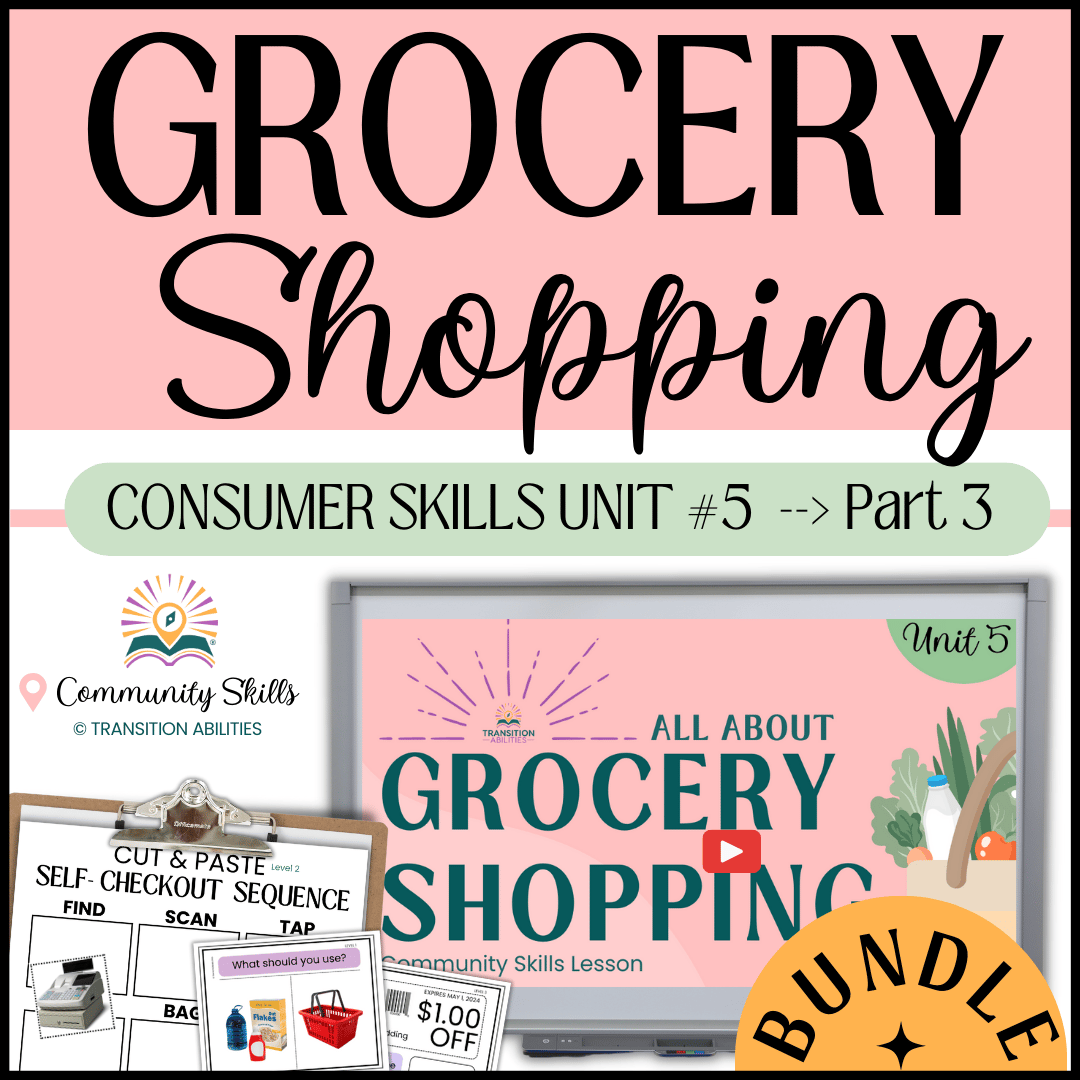 Grocery Shopping & Cooking BUNDLE | SPED Lesson & Life Skills ...