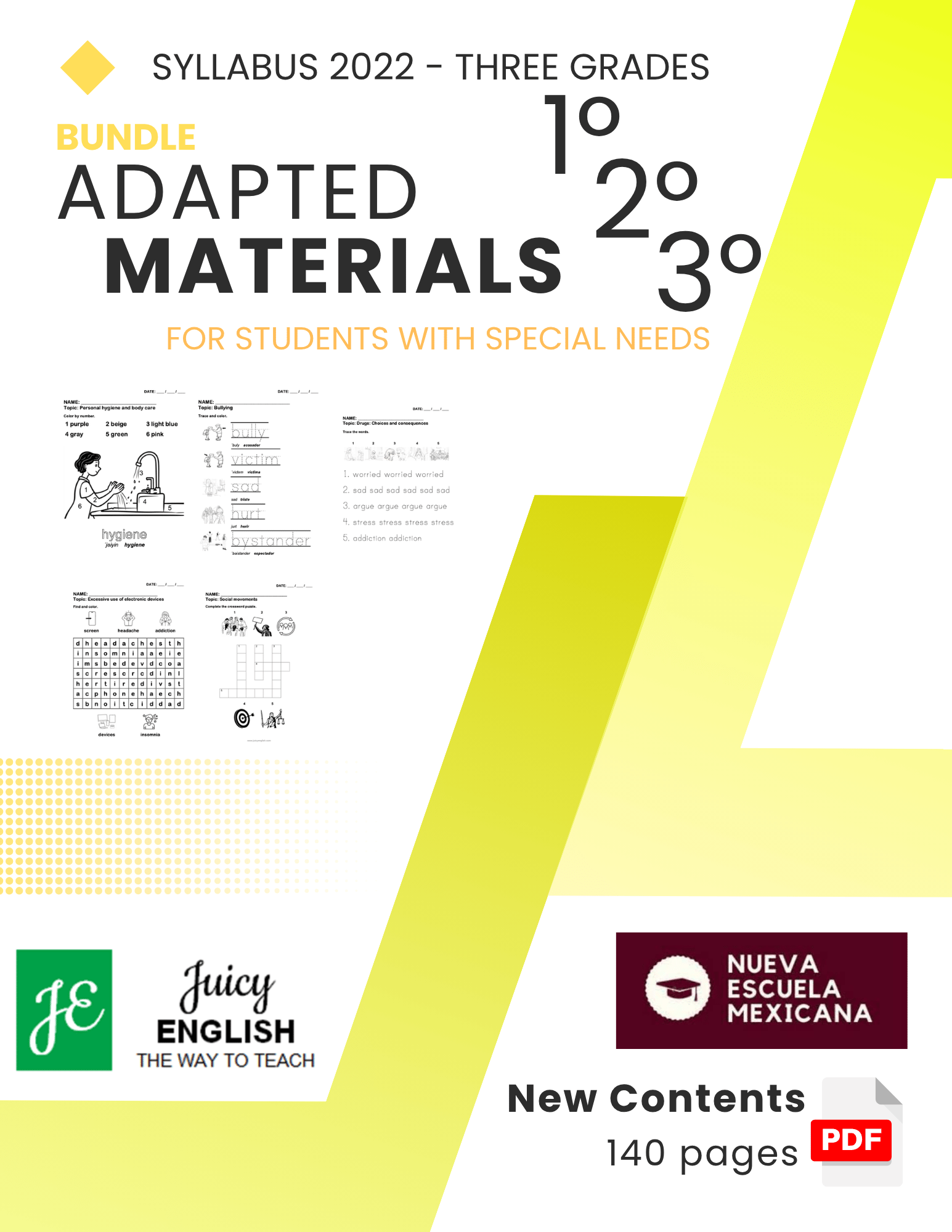 Bundle 2022 - 1G 2G 3G New contents - Adapted materials - Payhip