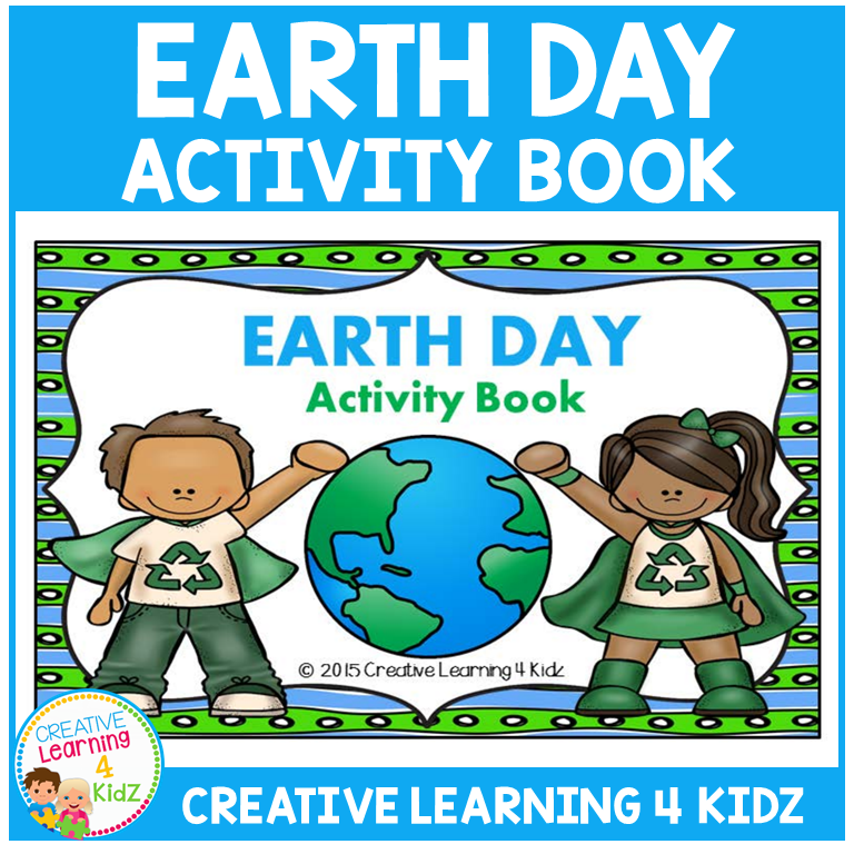 Earth Day Cut & Paste Activity Book – Recycling & Following Directions