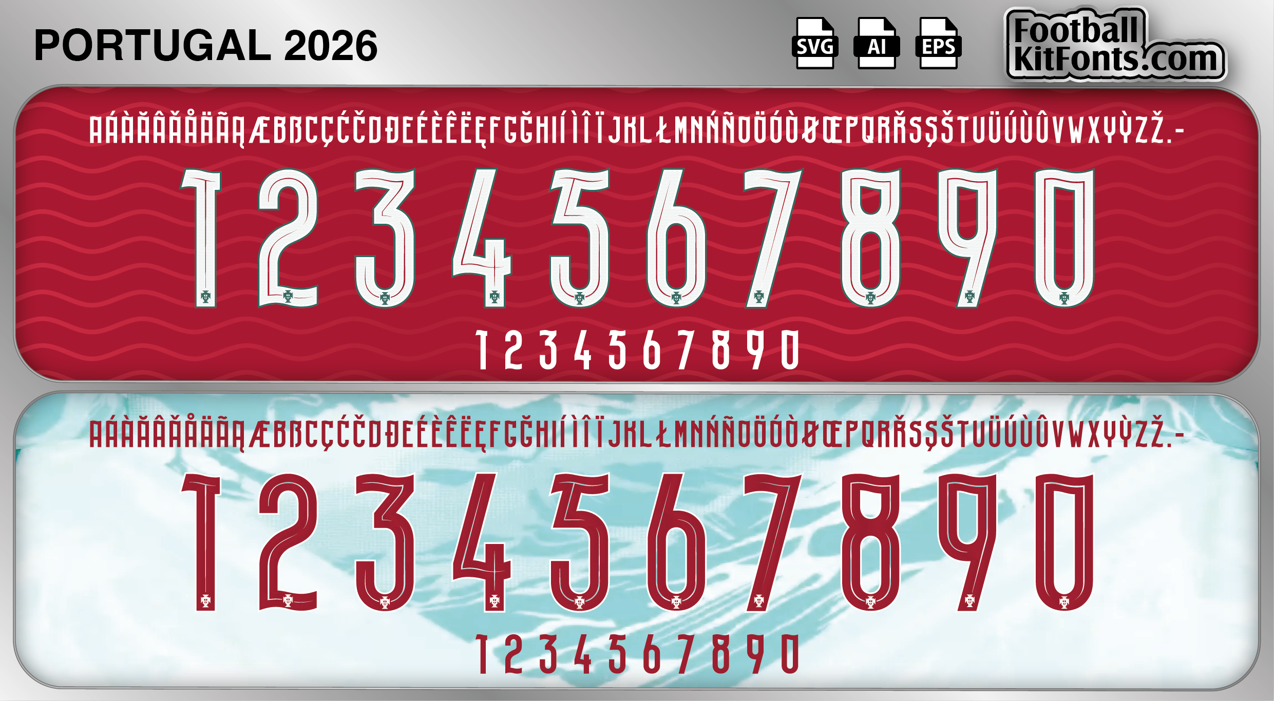Portugal 2026 World Cup Font