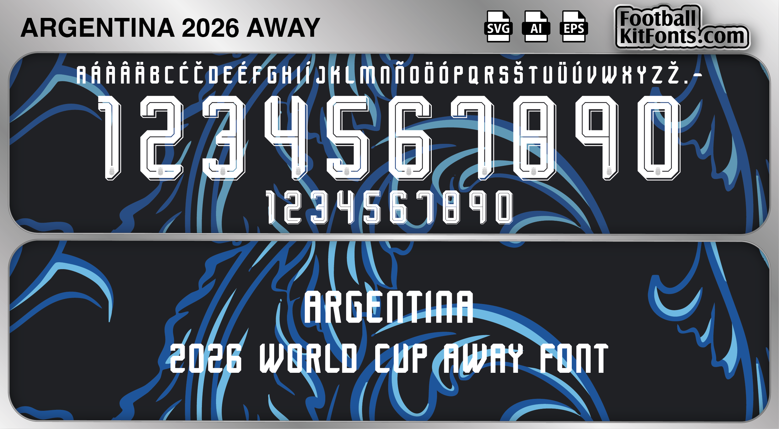 Football Kit Fonts - 2026 FIFA WORLD CUP