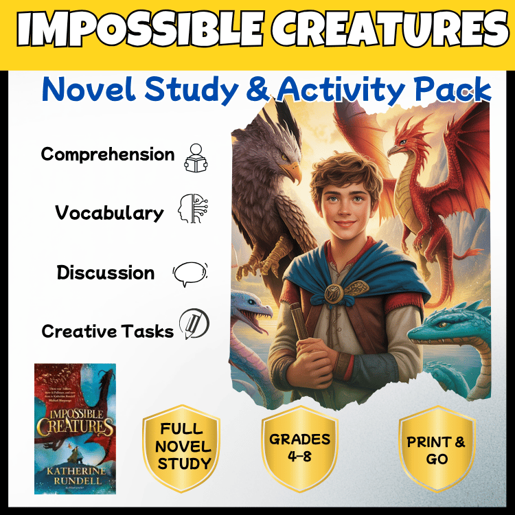 Impossible Creatures Novel Study | Printable Worksheets PDF ...