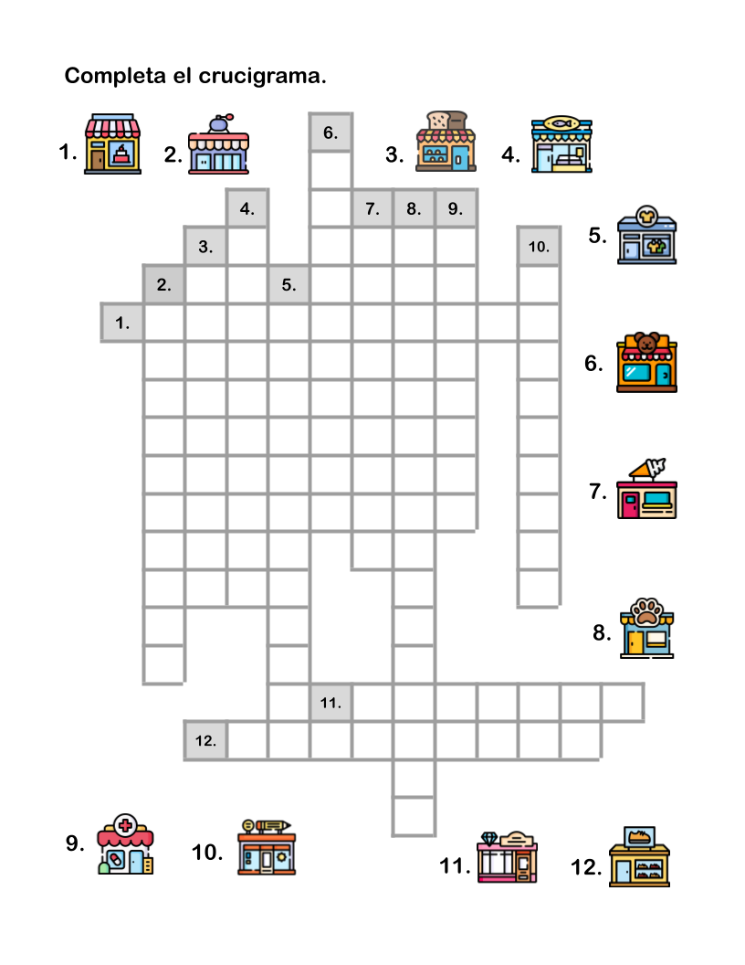 Las Tiendas - Worksheets Games - Payhip