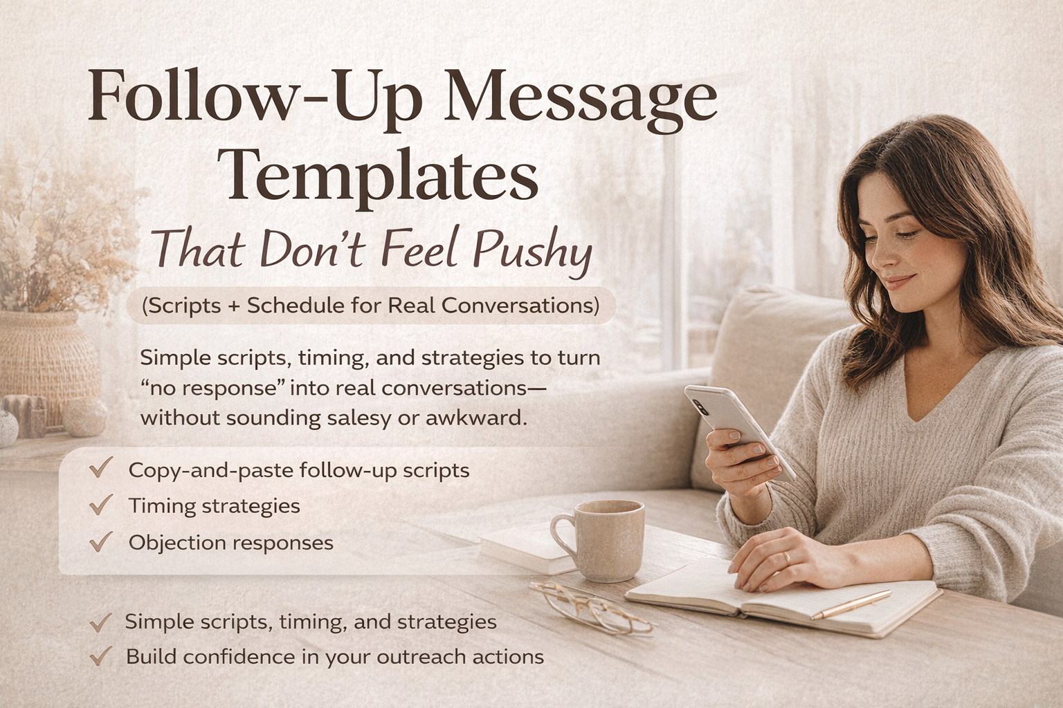 Follow-Up Message Templates That Don’t Feel Pushy (Scripts Schedule for ...