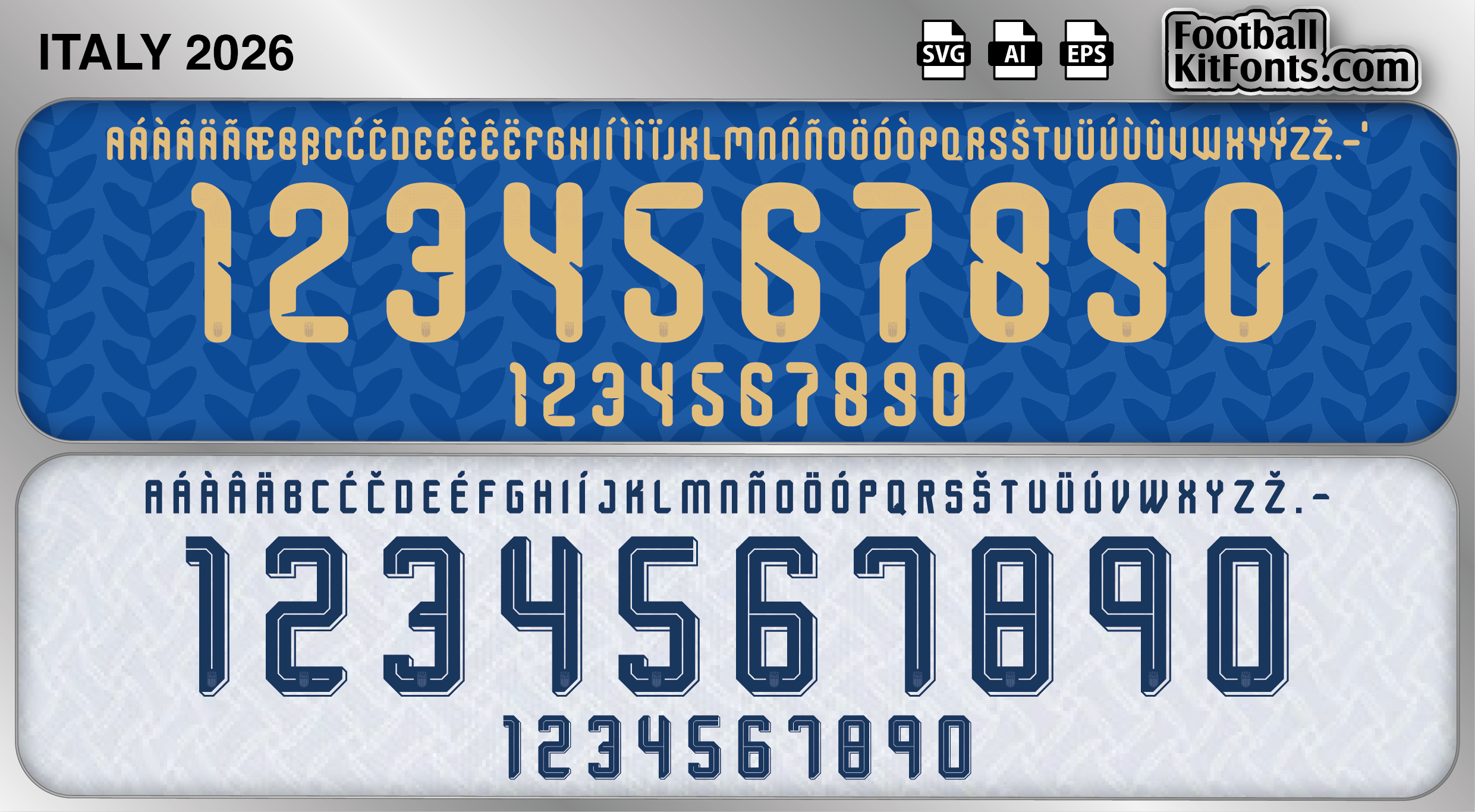 Football Kit Fonts