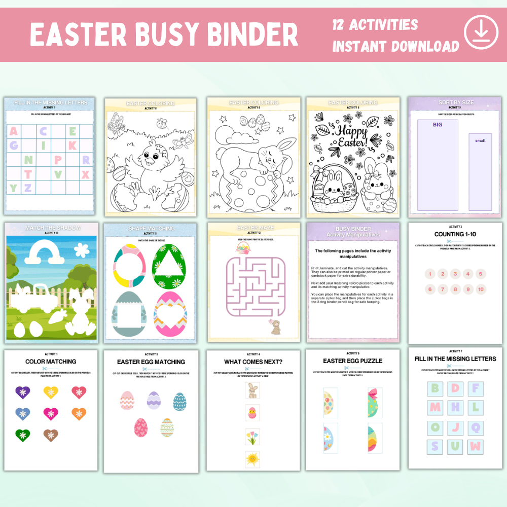 Easter Busy Binder - Payhip