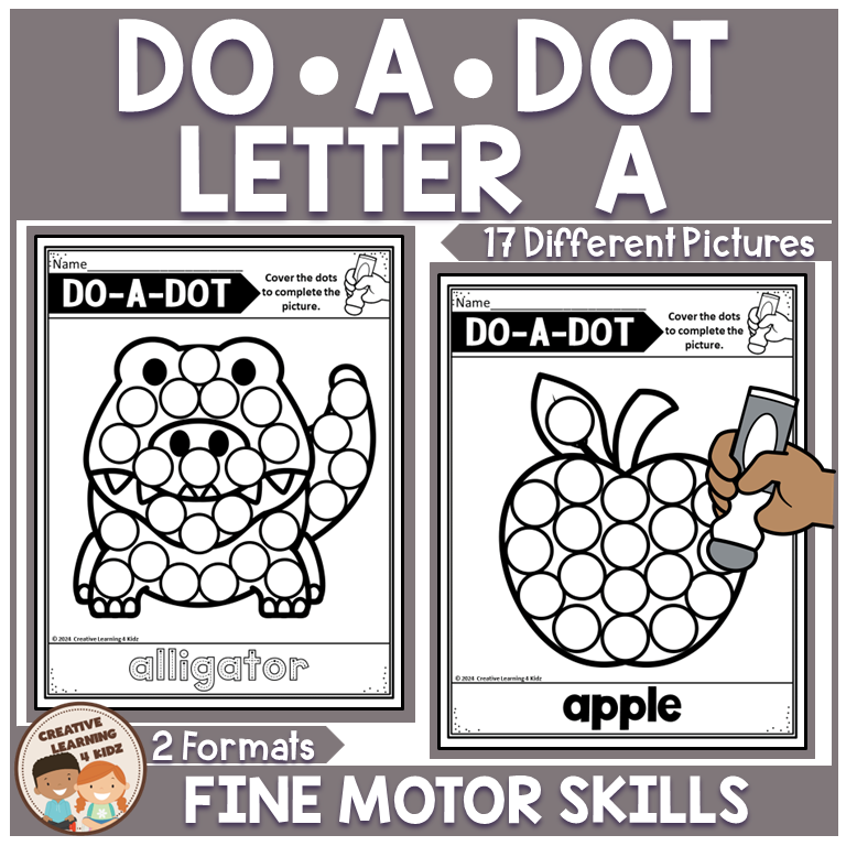 Do a Dot Marker Alphabet Picture Bundle Bingo Dauber Fine Motor Activity