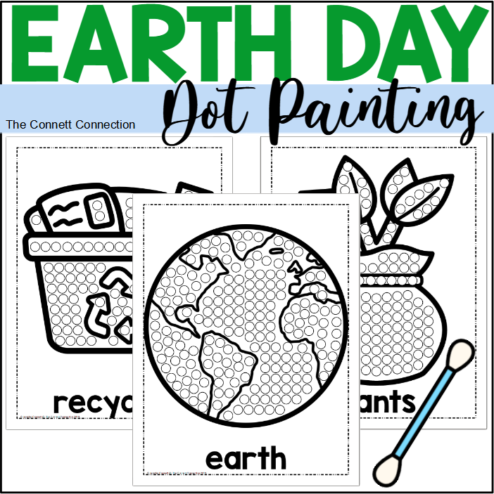 Earth Day Dot Painting - A Fine Motor Activity