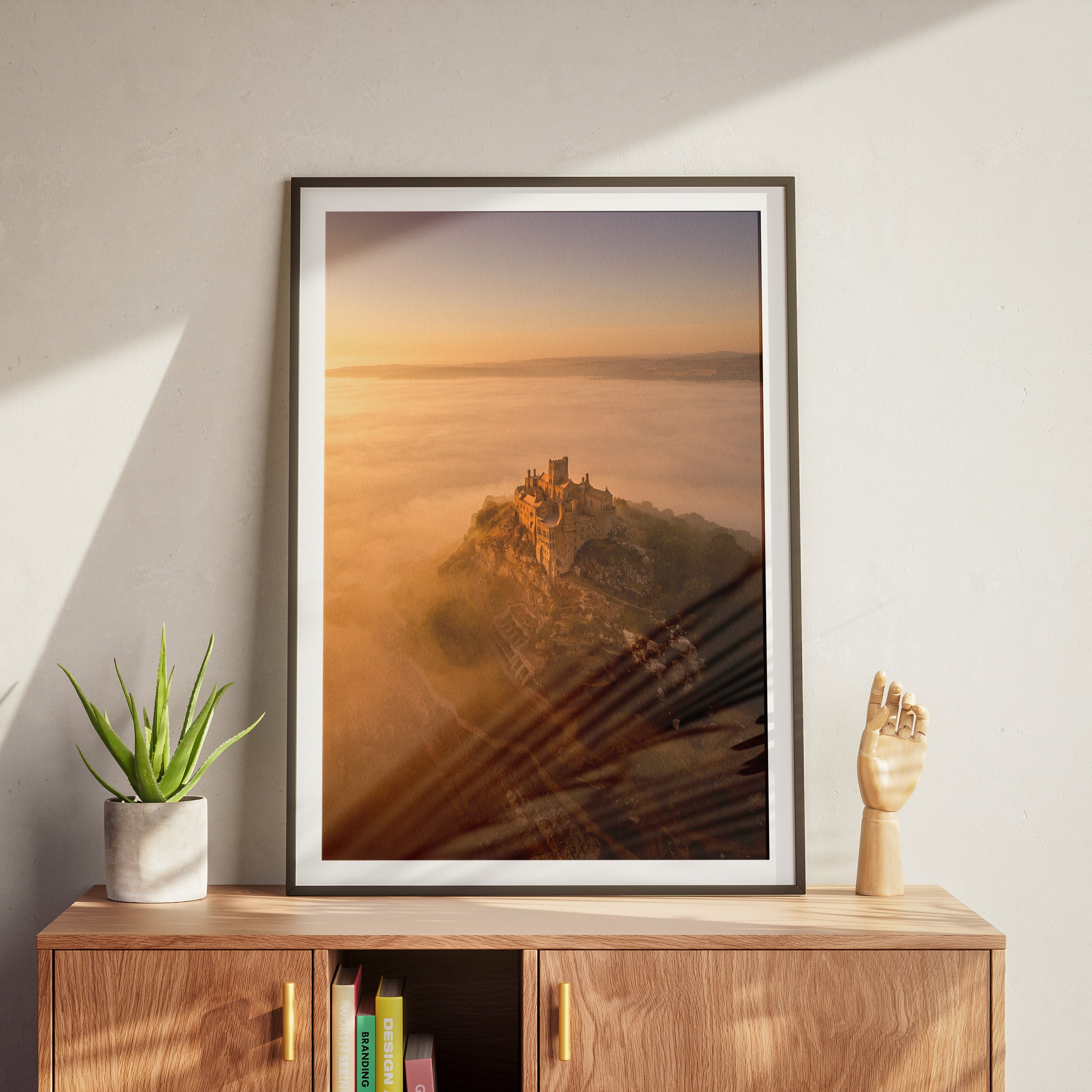 St Michael's Mount Sunrise Print, Cornwall Coastal Wall Art, Misty ...