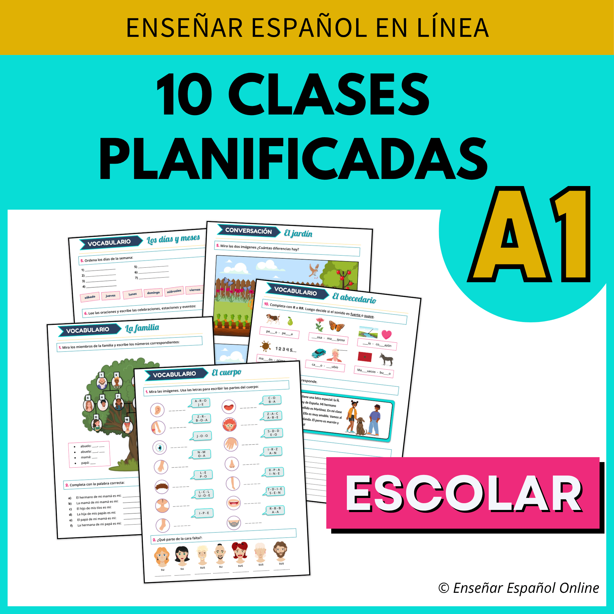 Clases de Español para Niños — Nivel Inicial Absoluto (A1) - Payhip