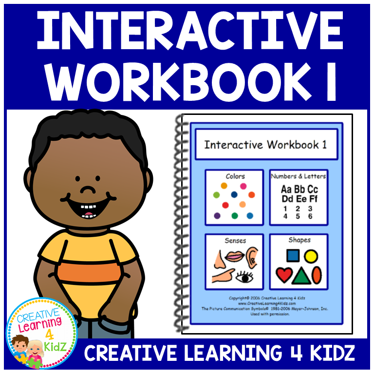 Interactive Workbook 1 ABA Autism Special Education Matching & Early ...