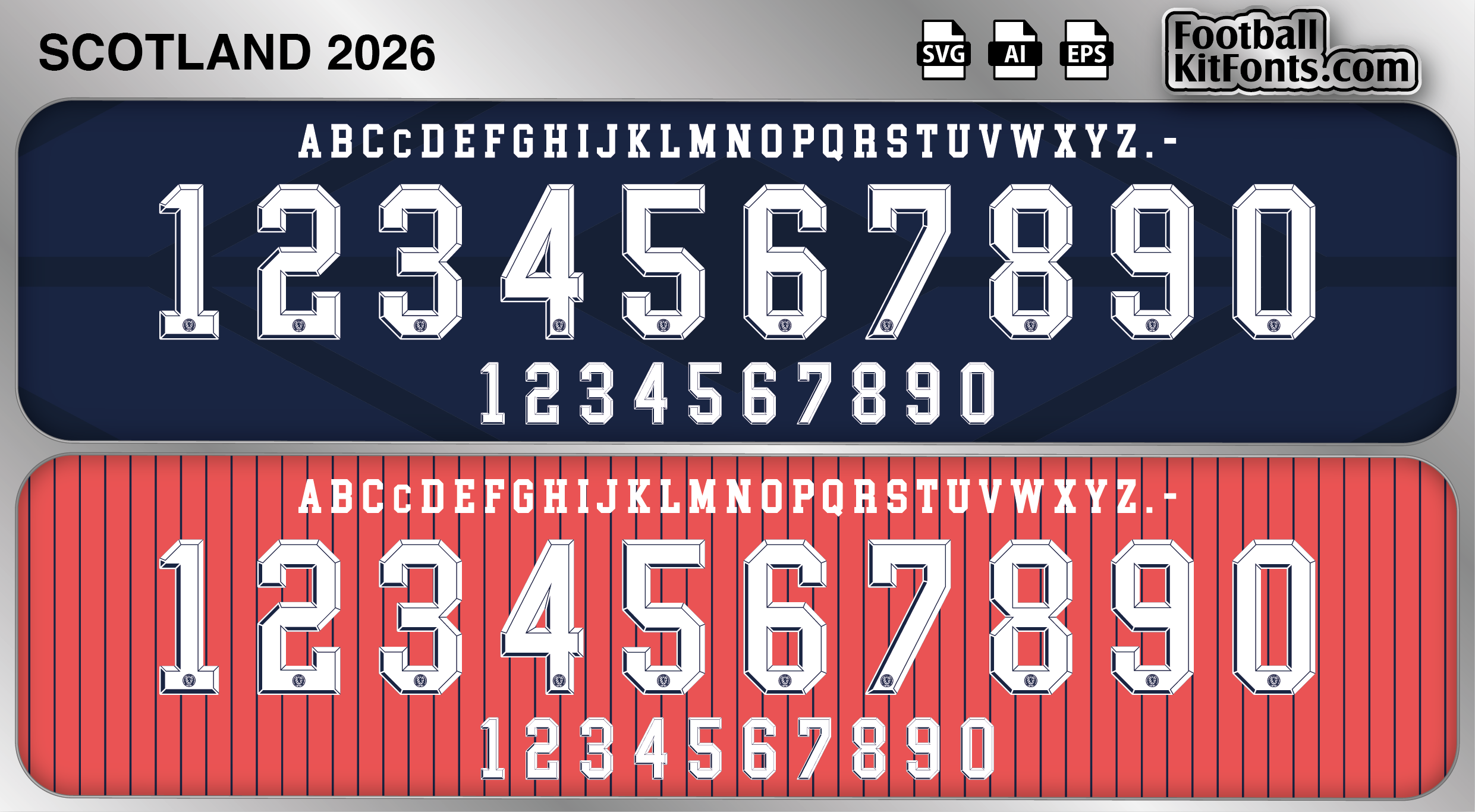 Football Kit Fonts