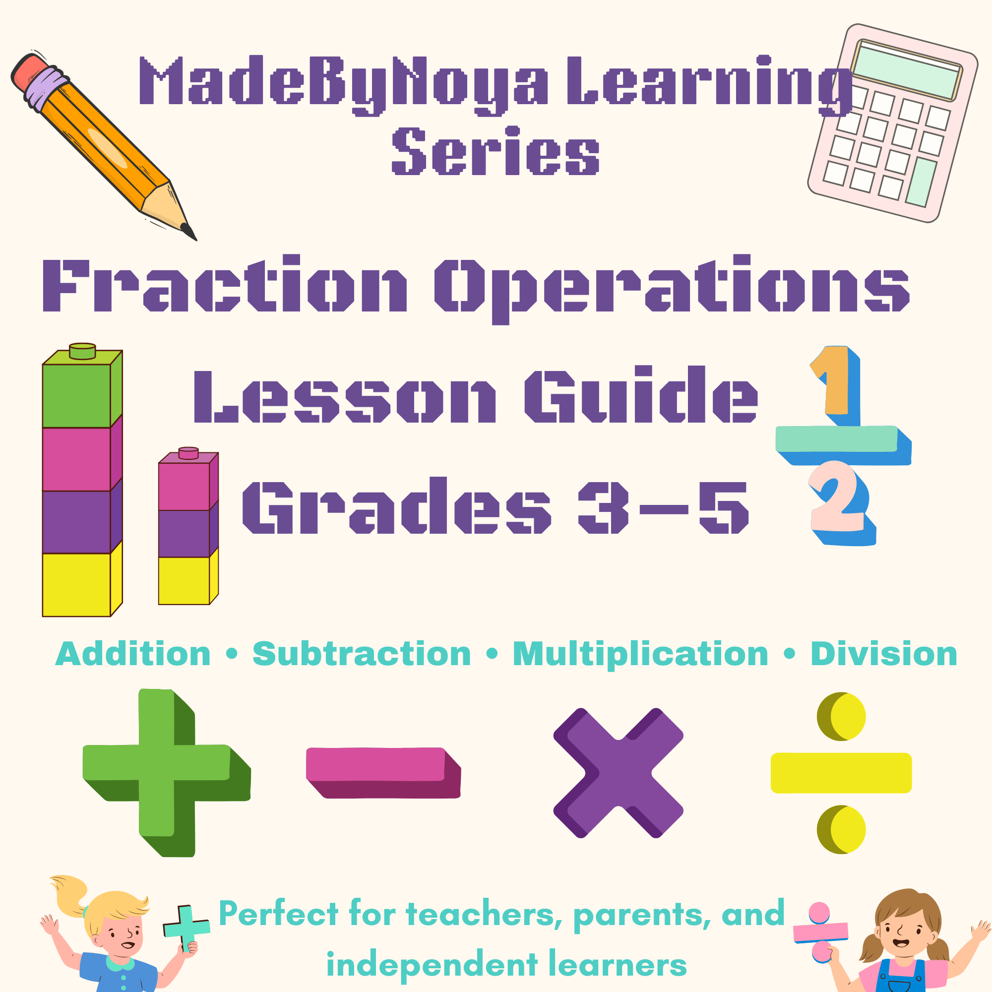 Fraction Operations Lesson Guide for Grades 3–5 | Printable PDF - Payhip