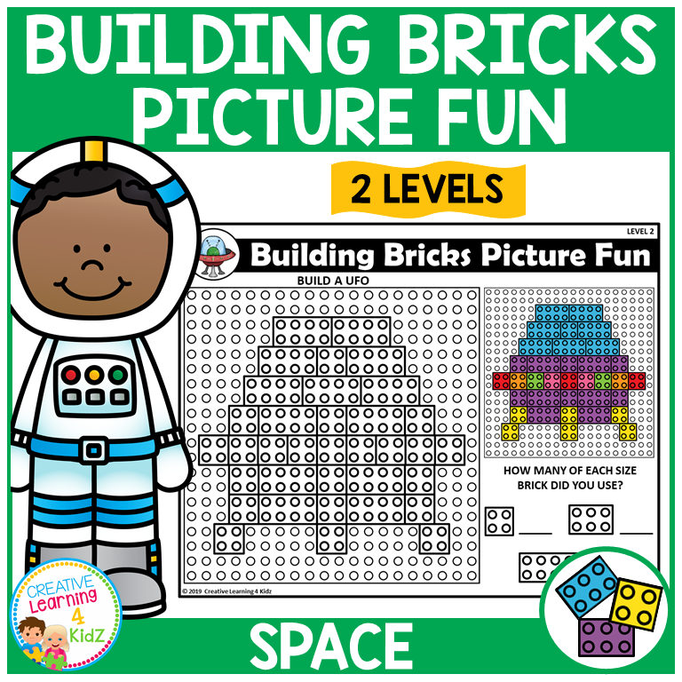 Space Building Bricks STEM Activity – LEGO® Fine‑Motor & Counting Fun