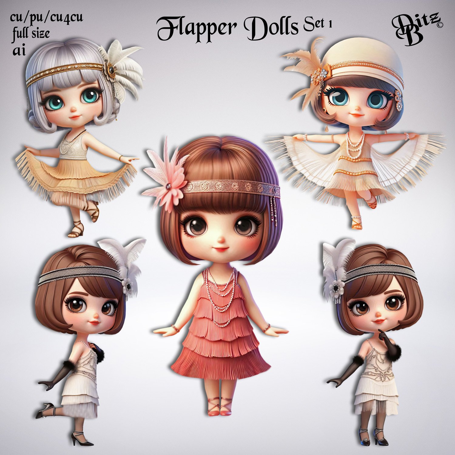 Flapper Dolls Set 1 - Payhip