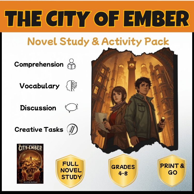 The City of Ember Novel Study Unit PDF | Reading Comprehension ...