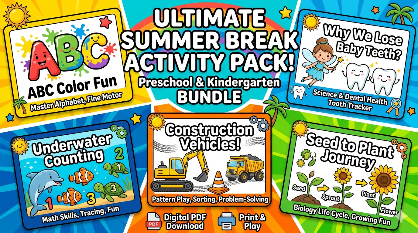 Ultimate Summer Break Activity Pack For Kids 2-10 - Payhip