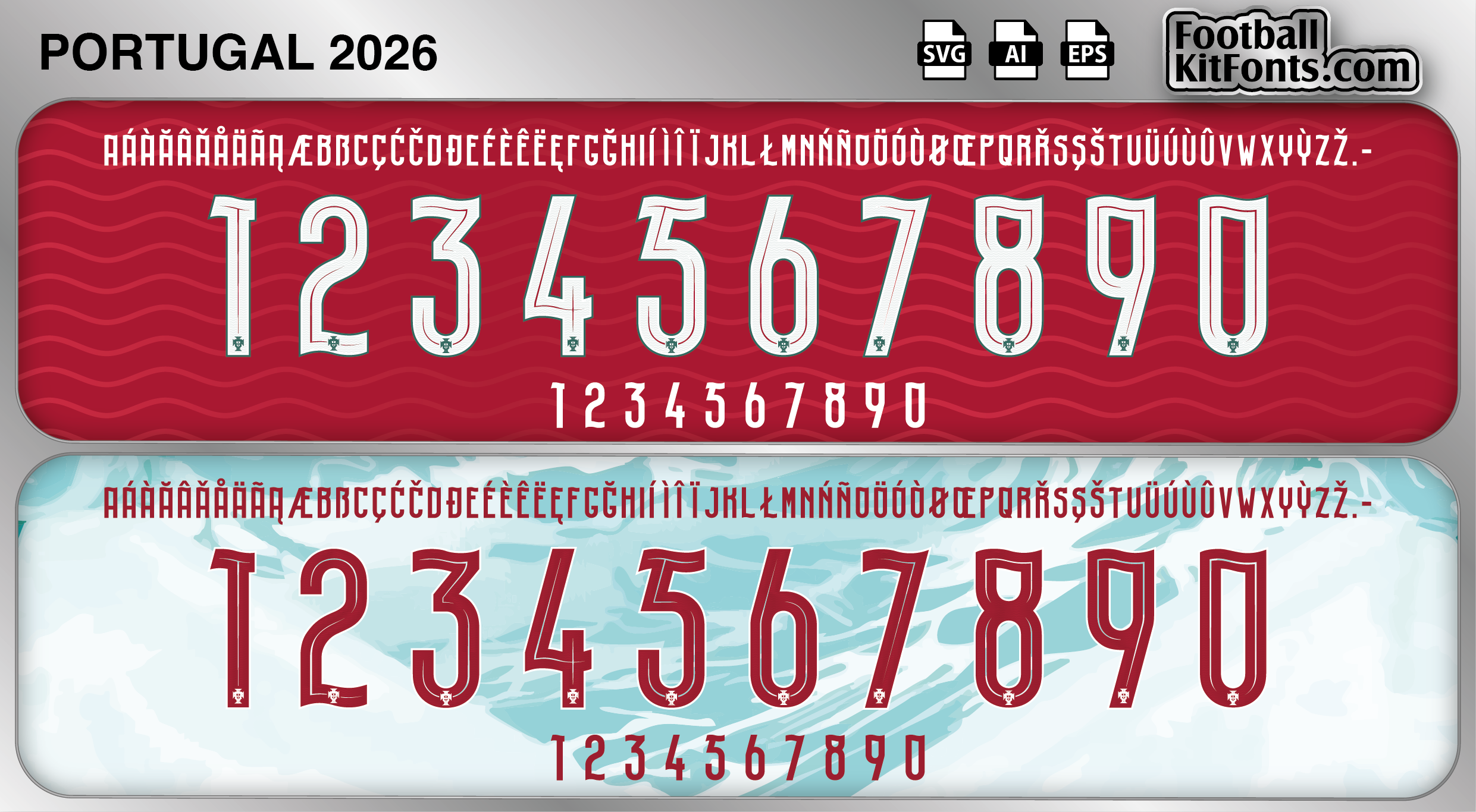 Football Kit Fonts