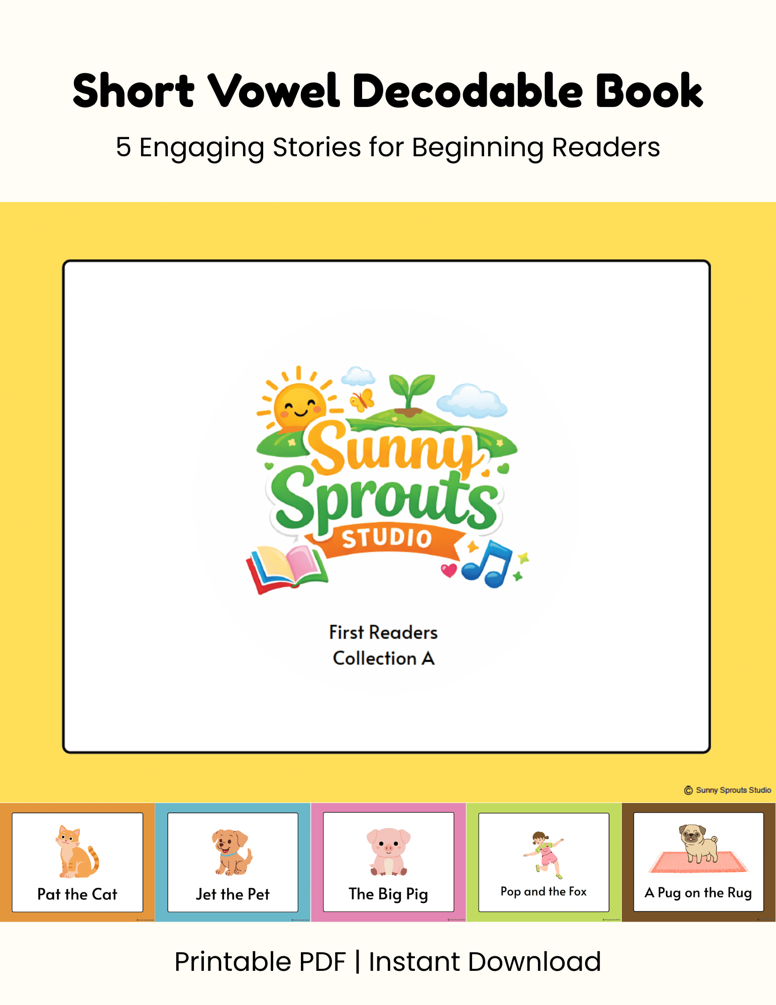 First Readers Collection A: Short Vowel Stories - Payhip