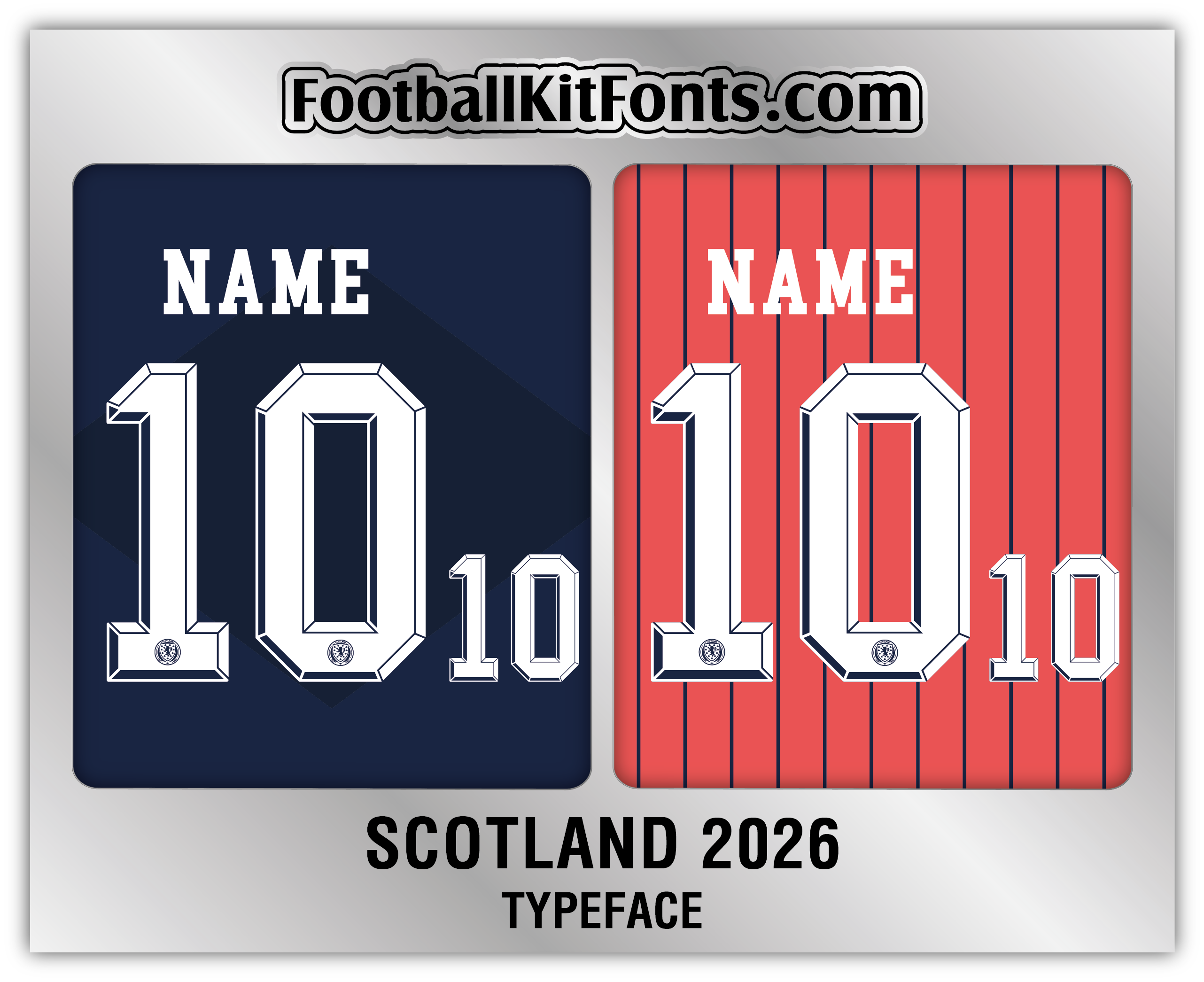 Football Kit Fonts