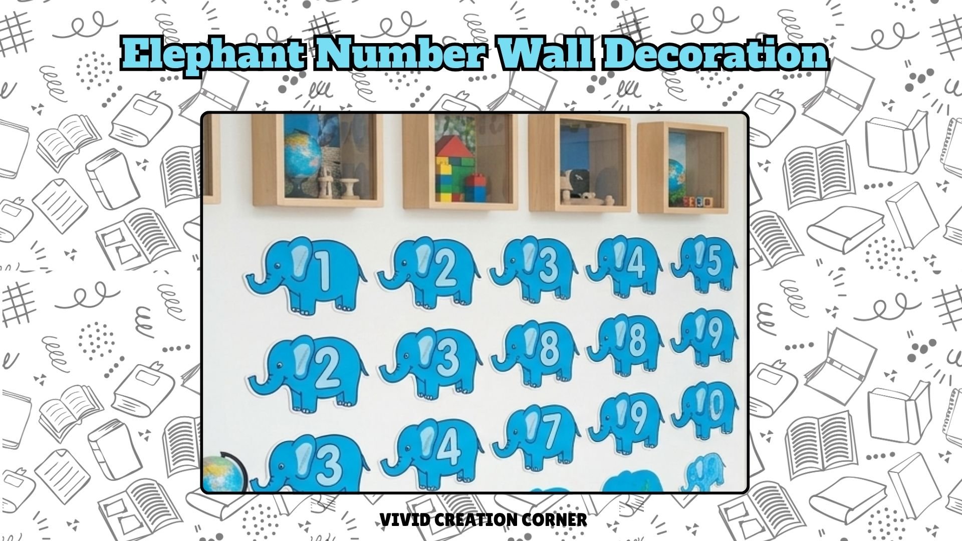 Elephant Number Wall Decoration - Payhip