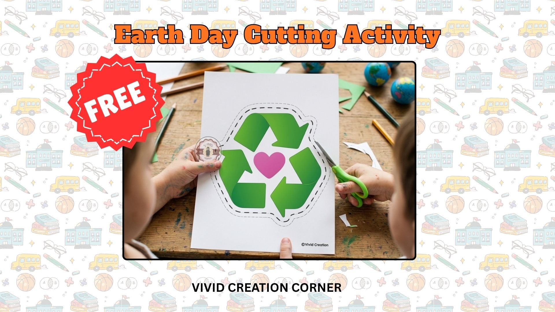 Earth Day Cutting Activity - Payhip