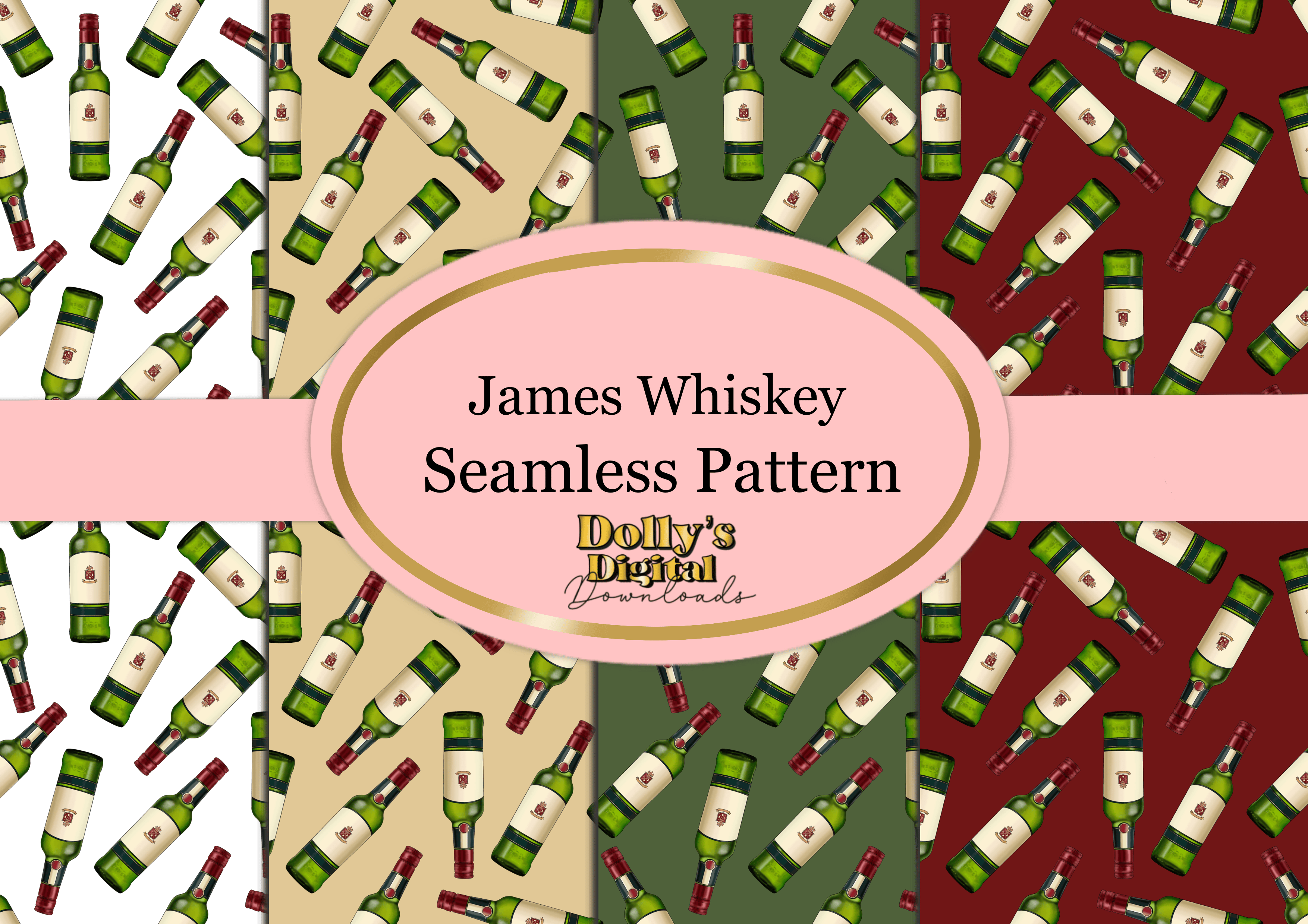 James Whiskey Seamless Patterns - Payhip