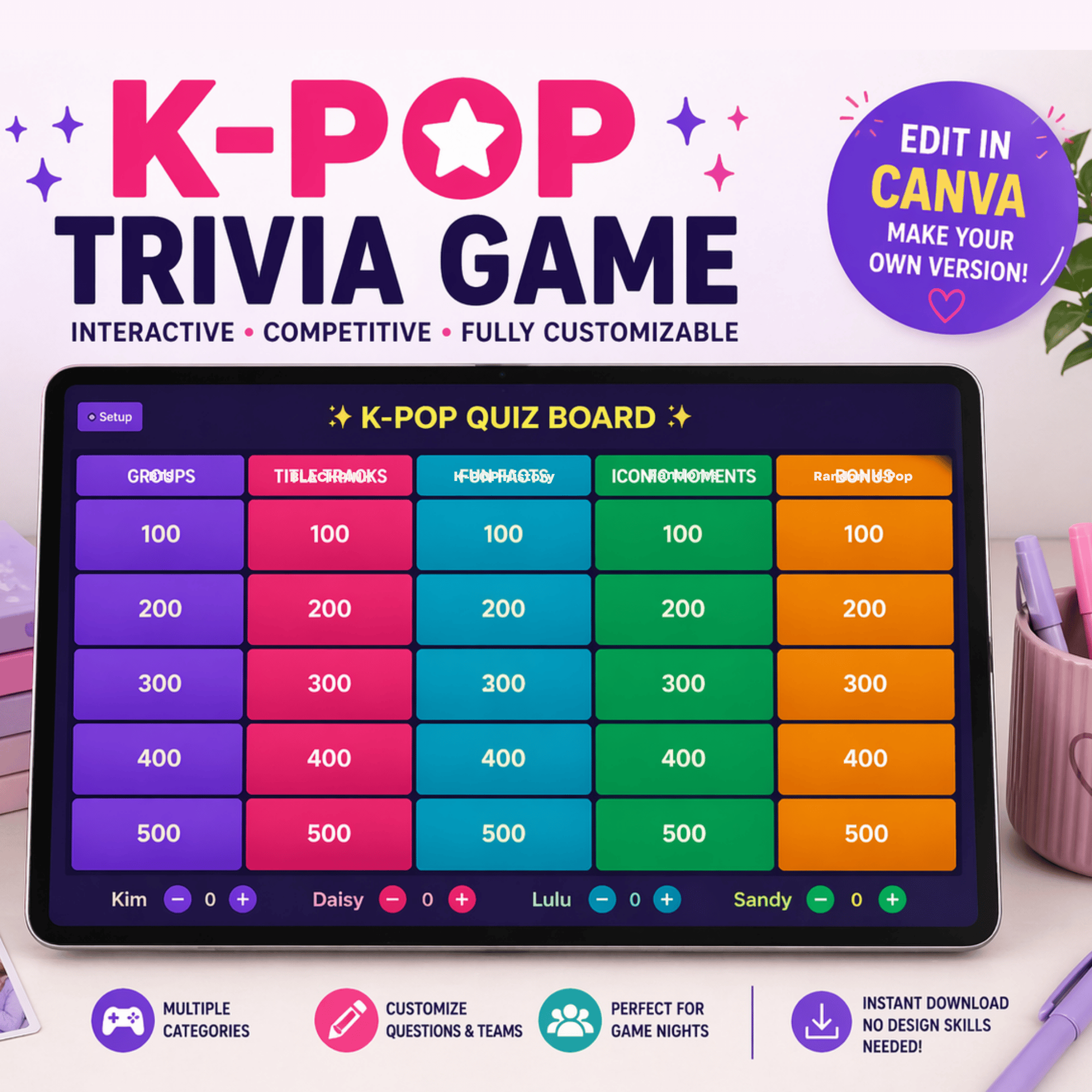 Interactive K-Pop Trivia Game - Payhip