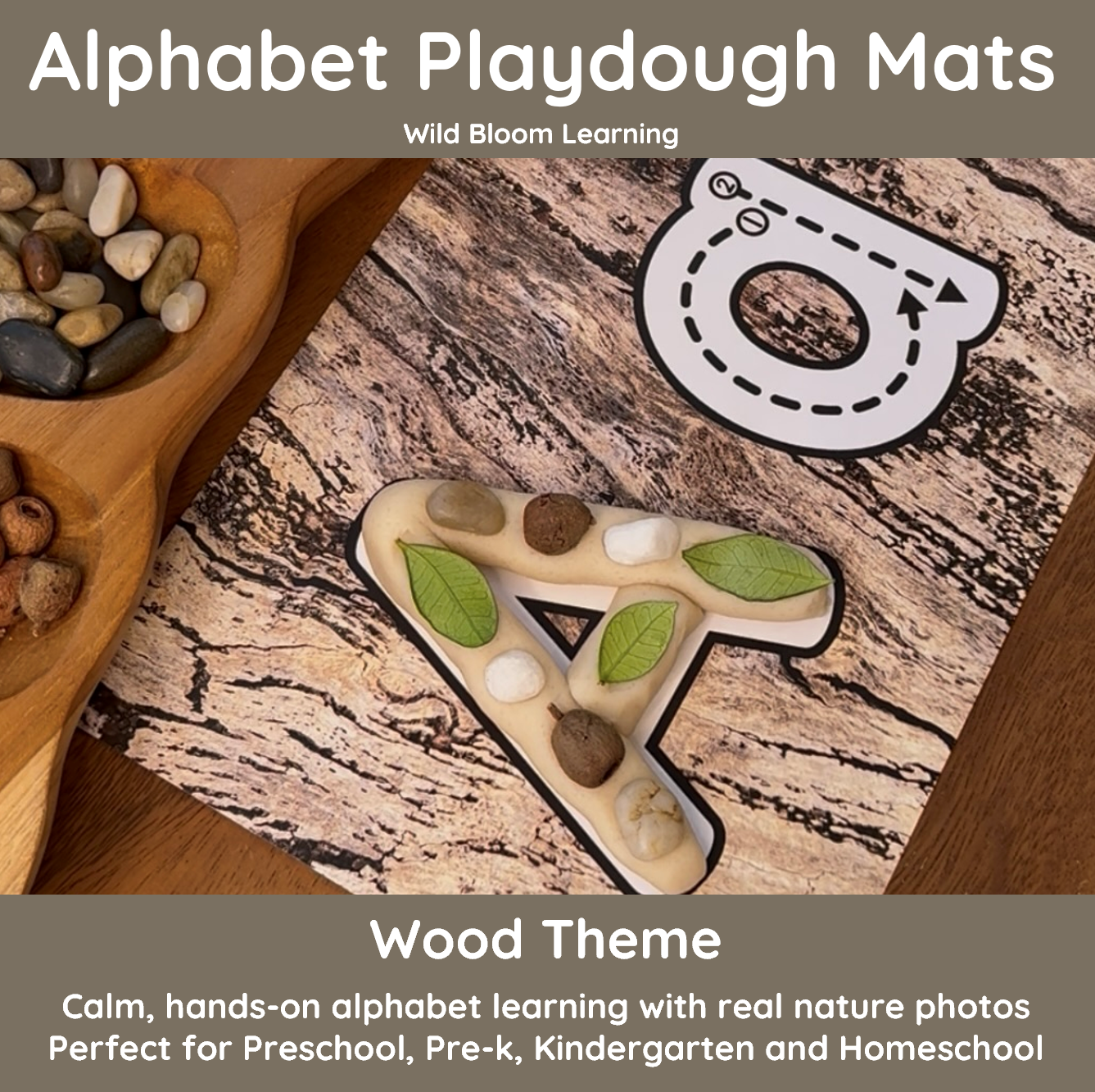 Alphabet Playdough Mats | Letter Formation & Early Literacy | Wood ...