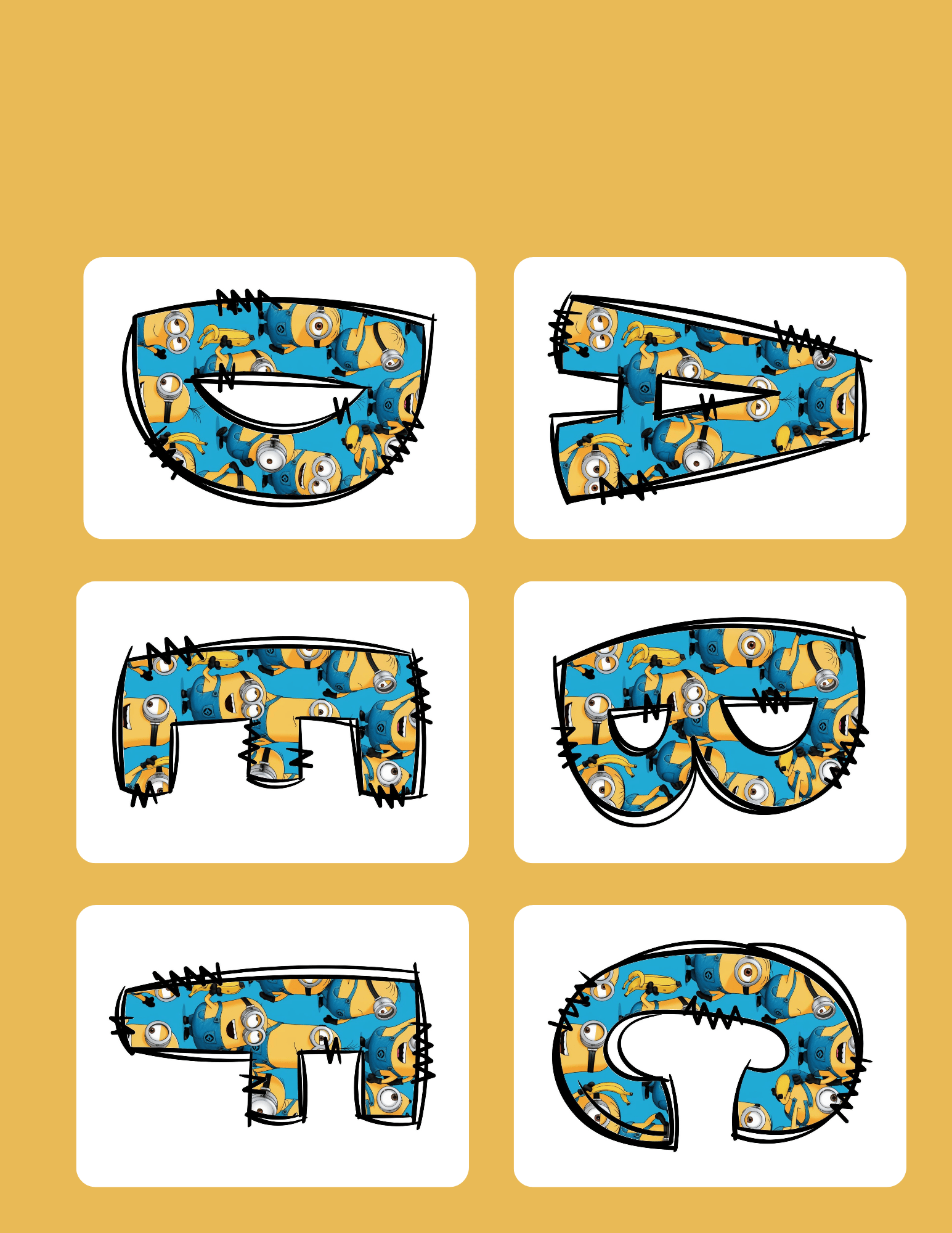 Minion ABC | 123 Flashcards - Payhip