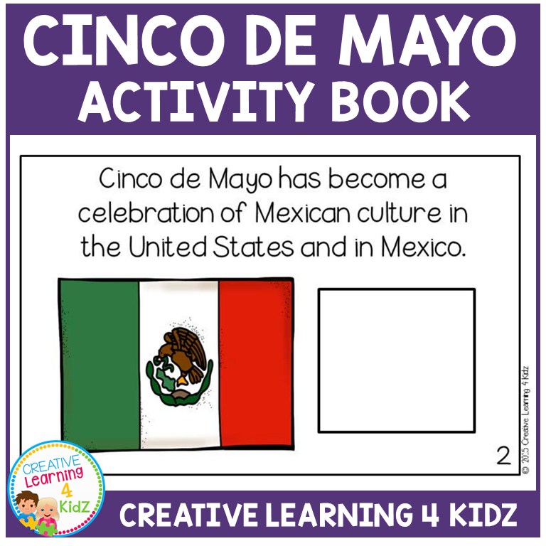 Cinco de Mayo Activity Cut & Paste Book | Reading, Writing & Fine Motor