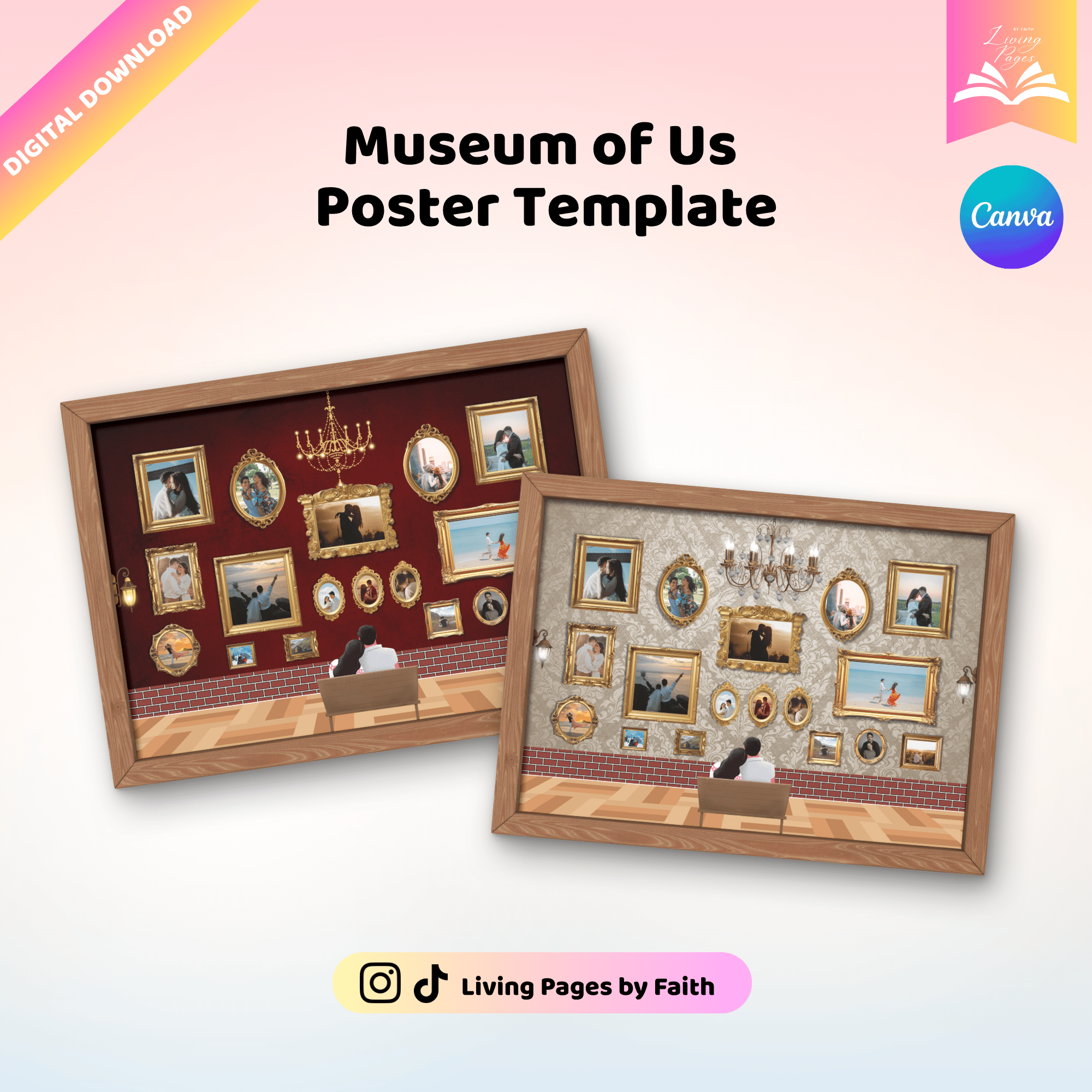 Museum of Us Editable Canva Poster Template Digital Gifts Ideas for ...