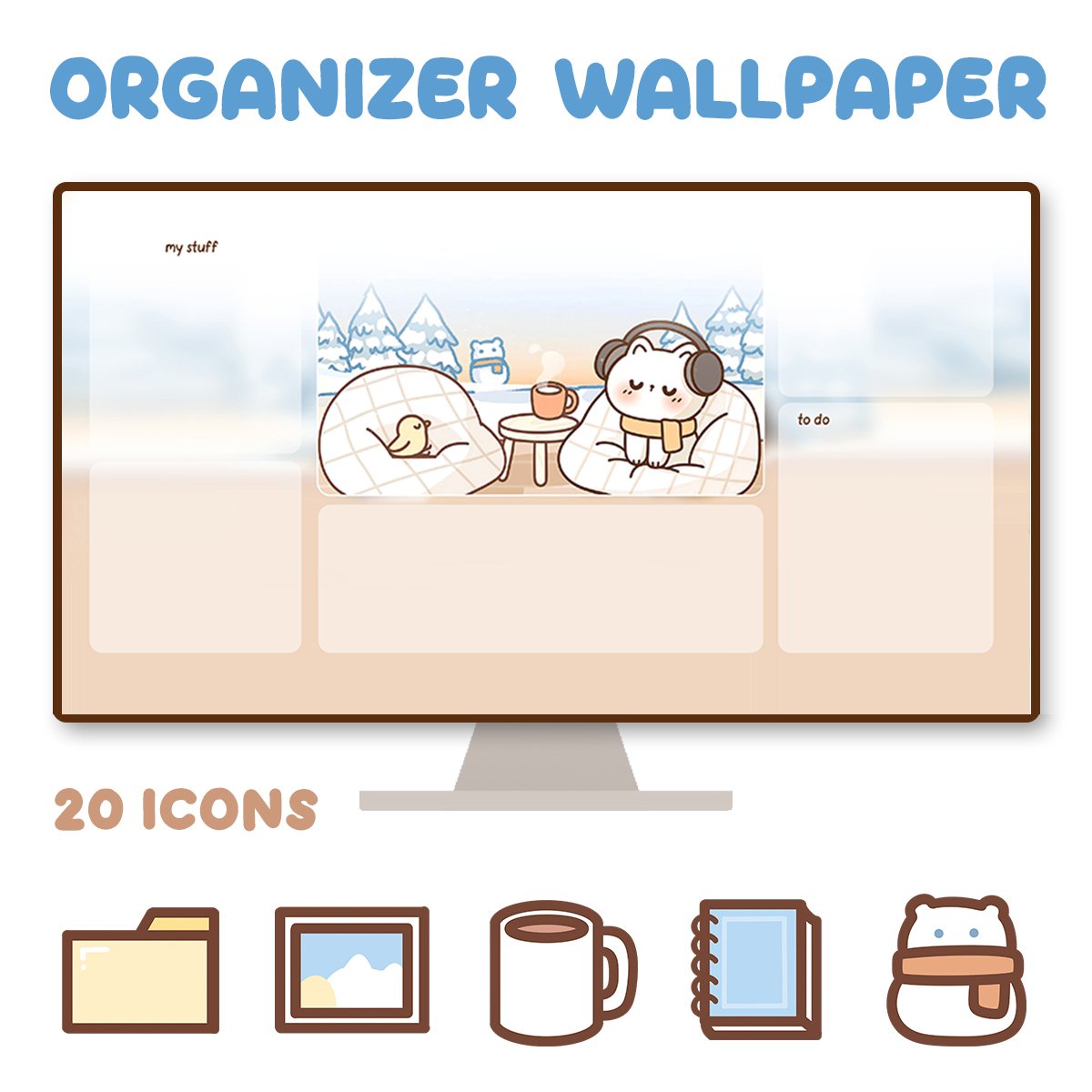 Cozy Winter Organizer Wallpaper