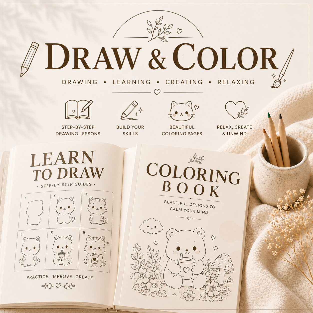 Dr. Cherie Studio - Draw & Color Book