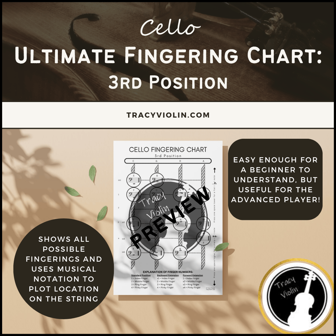 Ultimate Cello Fingering Chart - 3rd Position