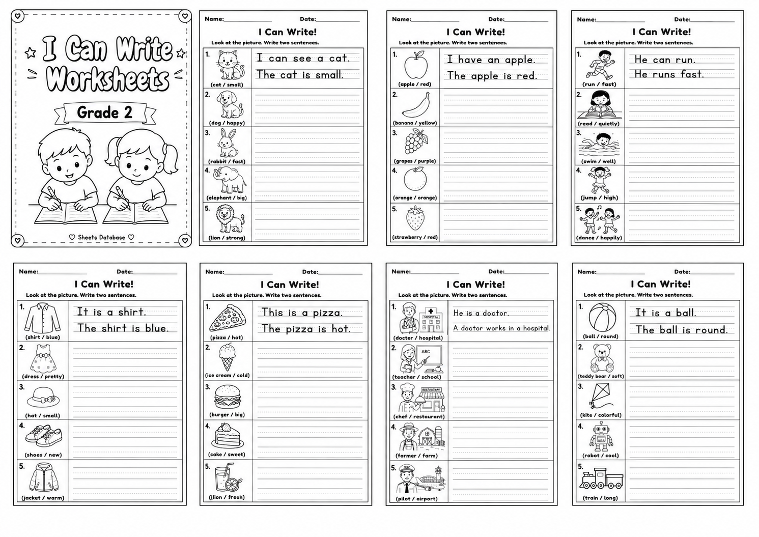 I Can Write Worksheets Bundle (Grades 1–3) - Payhip