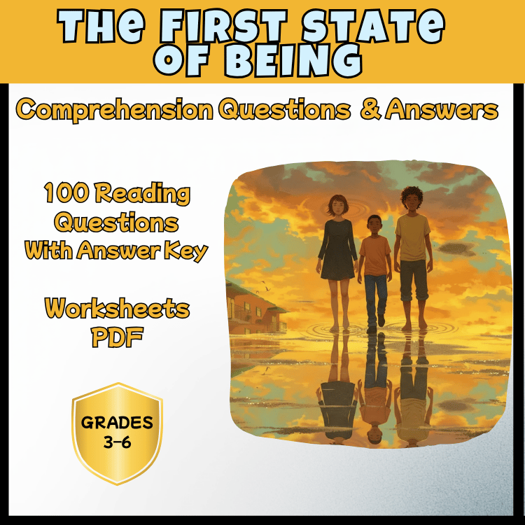 The First State of Being Reading Comprehension Worksheets | Erin ...