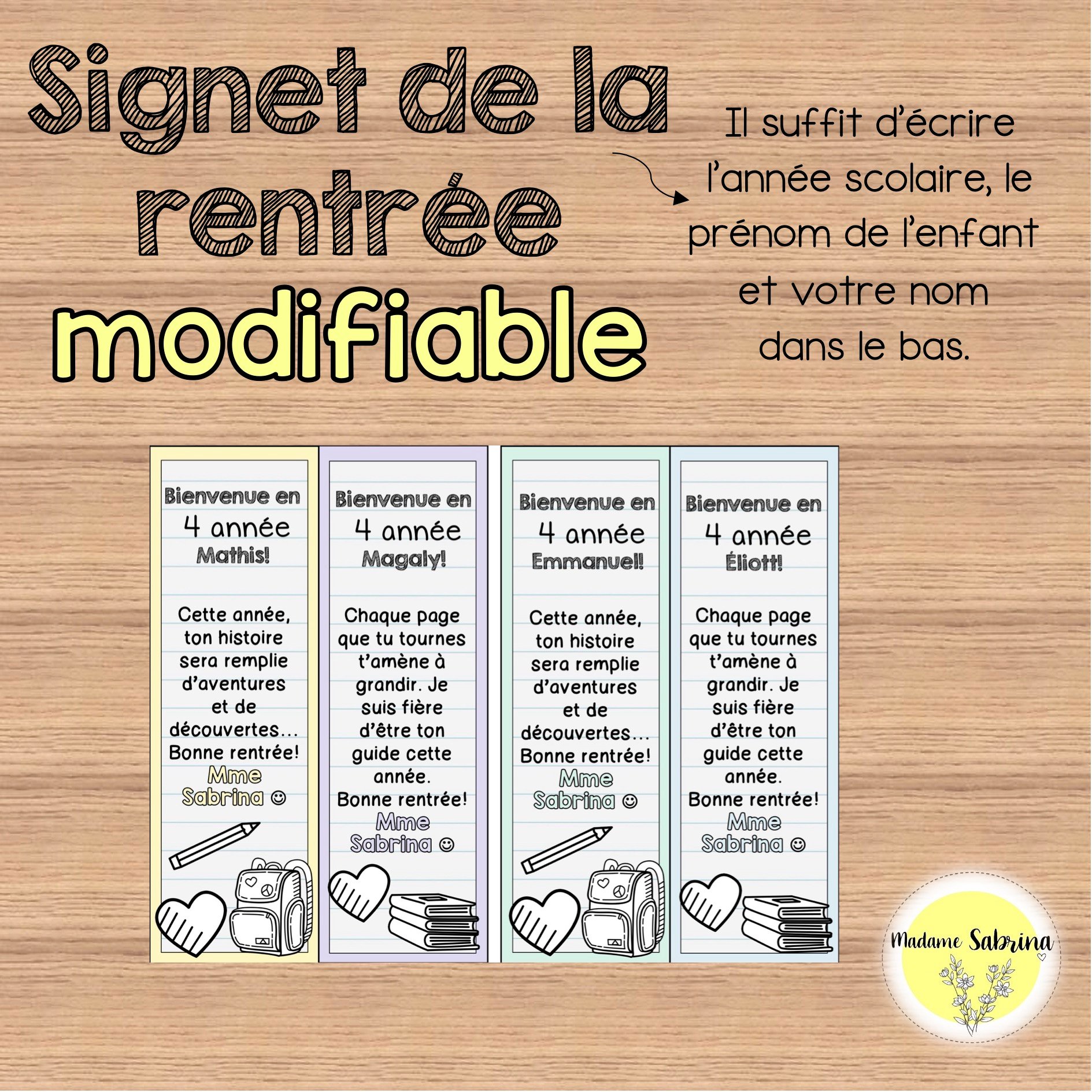 Signet rentrée scolaire - Payhip