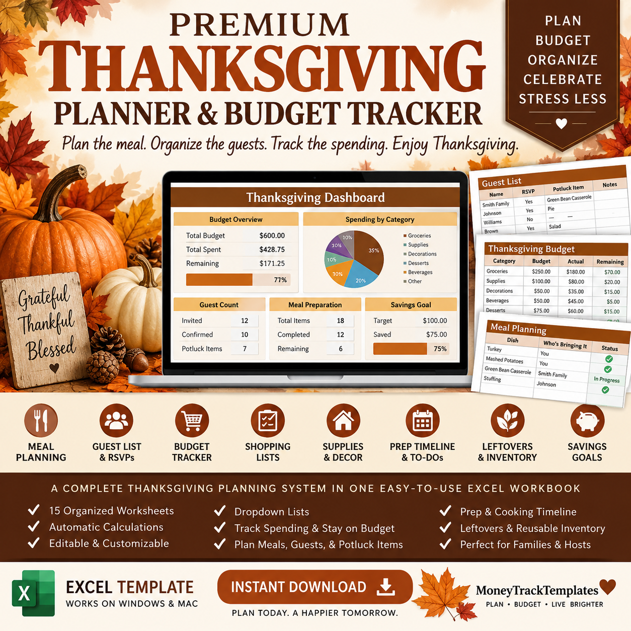 Planners for Real Life | MoneyTrackTemplates