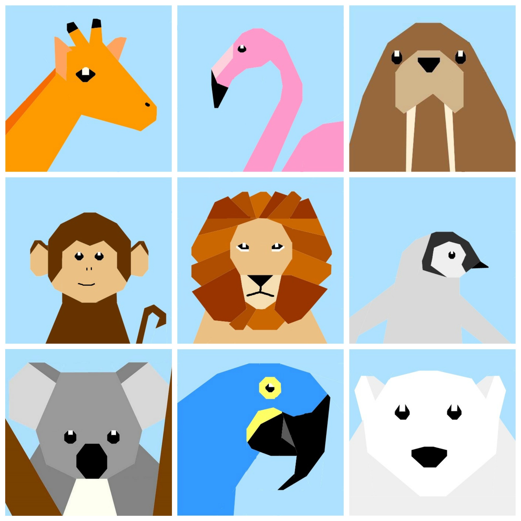 Zoo Animals Paper Pieced Pattern Bundle - Payhip